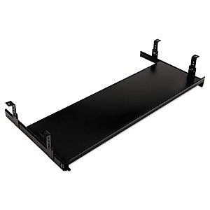 HON Oversized Keyboard Platform/Mouse Tray, 30w X 10d, Black