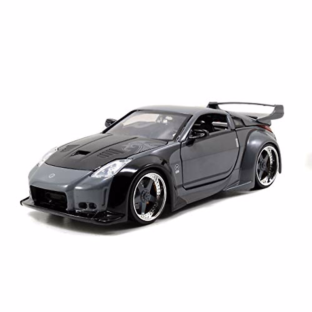 Jada Toys Fast & Furious 1:24 D.K.'s Nissan 350Z Die-cast Car, Toys for Kids and Adults, Grey and Black (97172)