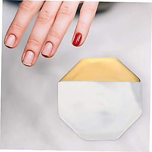 FRCOLOR Palette Foundation Mixing Paint Drawing Plate Makeup Art Tool Polish Colors Mixing Pallet Nail Art Display Tool Nail tip Nail Photo Props Manicure Paint Tray Cosmetic Ceramics