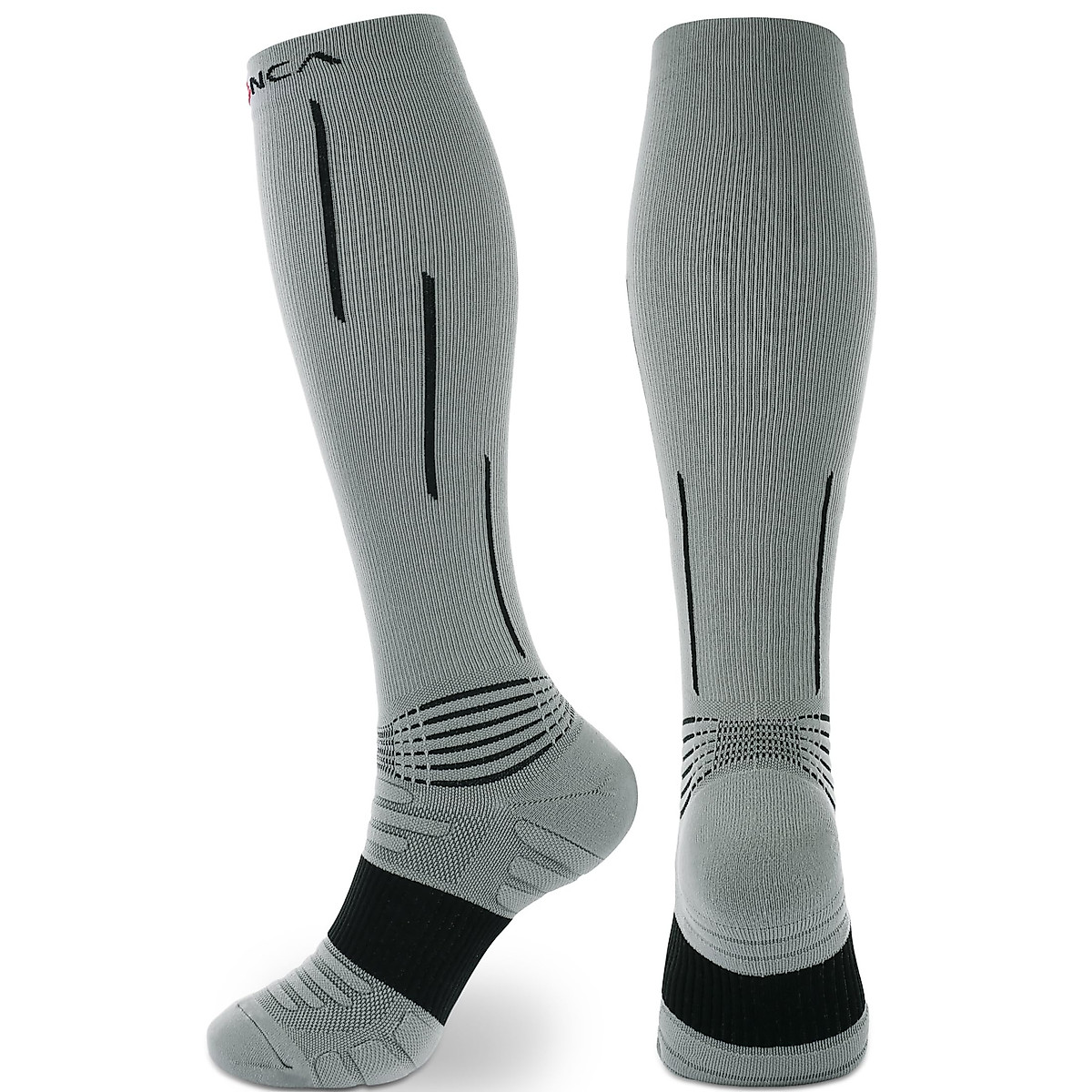 NEENCA Compression Socks, Medical Athletic Calf Socks for Injury Recovery & Pain Relief, Sports Protection—1 Pair, 20-30 mmhg