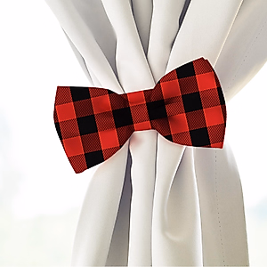 Whaline 12Pcs Christmas Cotton Fabric Bundles Buffalo Plaid Xmas Fat Quarters Red Green Checkered Printed Sewing Fabrics for DIY Handmade Crafting, 18 x 22 Inch