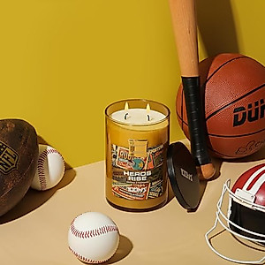 100 HRS Highly Scented Candle - 26.5oz Longest Burning Time, 2 Cotton Wicks, Embrace 90s Nostalgia with Heroes Rise, Popular Gift for Home, Women, Men