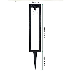 shinar 2 Set Solar Lights with 60 Lumen Vintage Light Bulb E12 warmwhite LEDs Solar Lamps Solar Light Solar Lanterns Solar Pathway Lights for Outdoor Garden, Garage, Driveway, Yard & Balcony