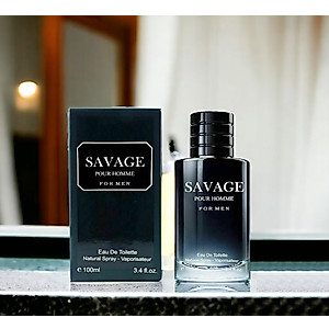 4 pack combo of Savage for Men Eau de Toilette 3.4 oz + Savage Eau de Parfum 3.4 oz + Salvang 35 ml+ 1 Billion 35ml inspired perfume