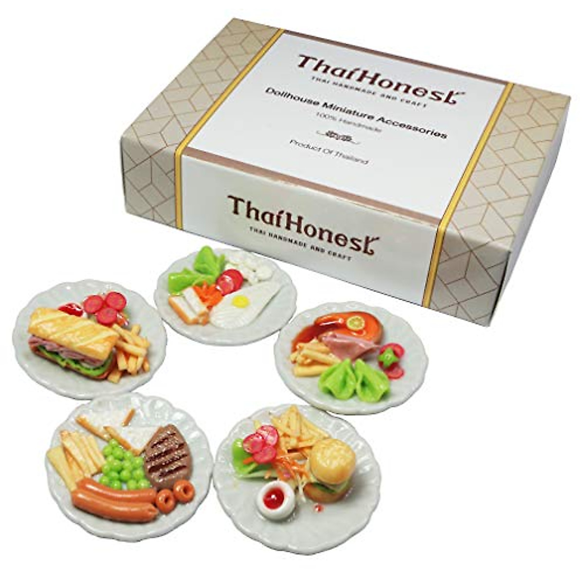 5 Mix Dollhouse Miniatures Food,Tiny Food,Dollhouse Miniatures