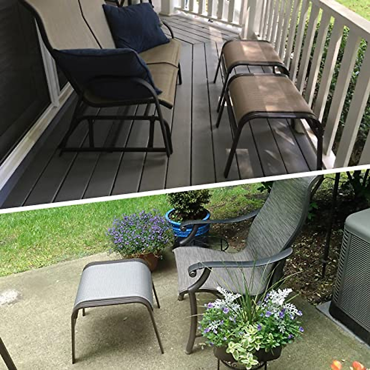 Sunny Furnishings San Diego Ottoman Set of 2