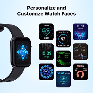 Ticwatch GTH Pro Smartwatch Arty Heart Health and Dual Sensor Technology 5ATM Waterproof GPS Fitness Tracker with Heart Rate & Sleep Monitor Blood Oxygen for Men Women iOS/Android Compatible