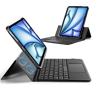 ESR Ascend Keyboard Case for iPad Air 11-Inch (2024 M2) & iPad Pro 11 (4th/3rd/2nd/1st Gen), iPad Air 5th/4th, Magnetic Detachable, Adjustable Portrait/Landscape Stand, Black