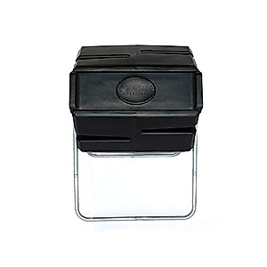 FCMP Outdoor Roto Tumbling Composter, Twin, Black