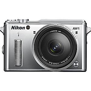 Nikon 1 AW1 14.2 MP HD Waterproof, Shockproof Digital Camera System with AW 11-27.5mm f/3.5-5.6 1 NIKKOR Lens (Silver)