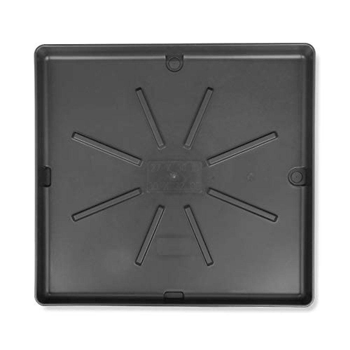 Camco 20750, Washing Machine Drain Pan | Features a Durable Plastic Construction, 1-inch/1.5-inch PVC Drain Fitting, and Measures 30-inches (L) x 32-inches (W) x 2 ½-inches (H) (OD)