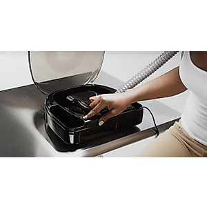 Andis 80745 Ionic Professional Bonnet Hair Dryer - Includes 40" Flexible Hose & Convenient Storage Case, Fits on Average Size of 1" Roller, 2-Speed/ 2 Heat Settings for Styling - 500 Watts, Black