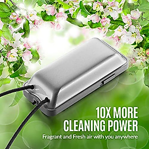 Portable Air Purifier Necklace - Rechargeable and Wearable Personal Air Device for Kids and Adults - Negative Ion Generator, Portable & Travel Size