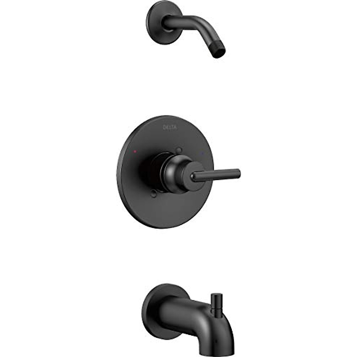 Delta Faucet Trinsic 14 Series Single-Handle Delta Shower Trim Kit, Matte Black Shower Fixture, Matte Black T14459-BLLHD (Shower Head & Valve Sold Separately)