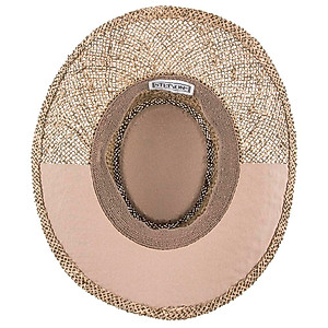 Stetson Men's Gambler Straw Cowboy Wheat Hat, Seagrass, Large/X-Large