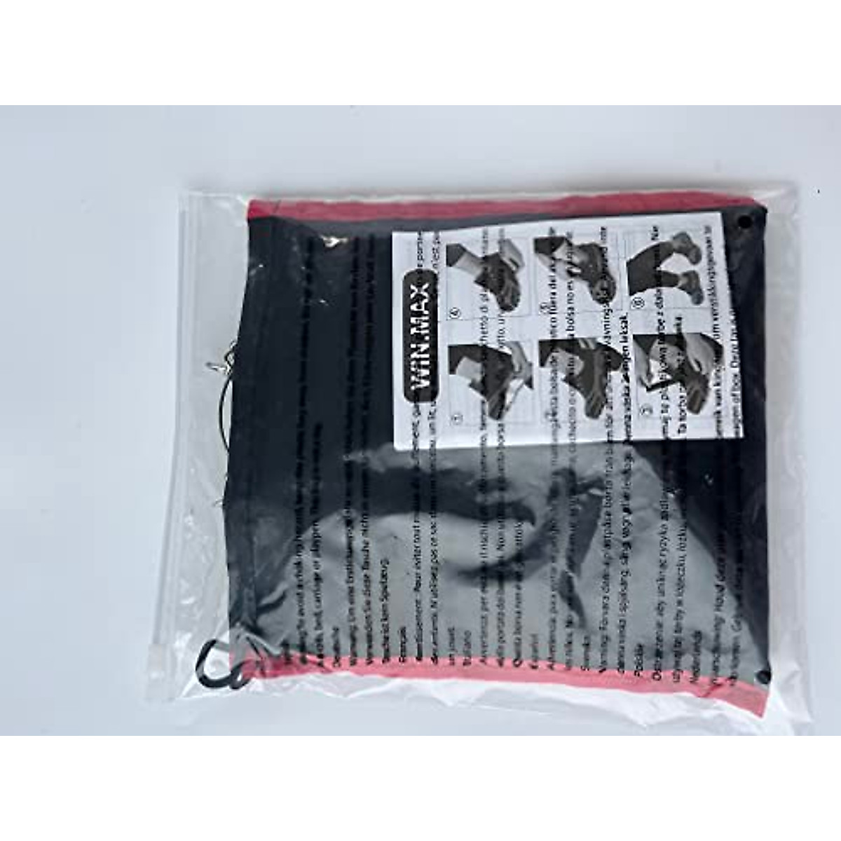 WIN.MAX Crampons for Shoes, Traction Cleats Ice Snow Grips with 19 Stainless Steel Spikes, Shoe Talons Anti - Slip Boots Spikes for Walking, Jogging, Climbing and Hiking (Black, M)