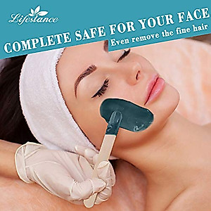 Lifestance Waxing Kit- L2 Digital Wax Warmer Hair Removal Machine- 4 Packs of Wax Beads(14.1 oz total) with 42 Items- Wax Pots Professional for All Hair Types- Eyebrow- Facial- Bikini