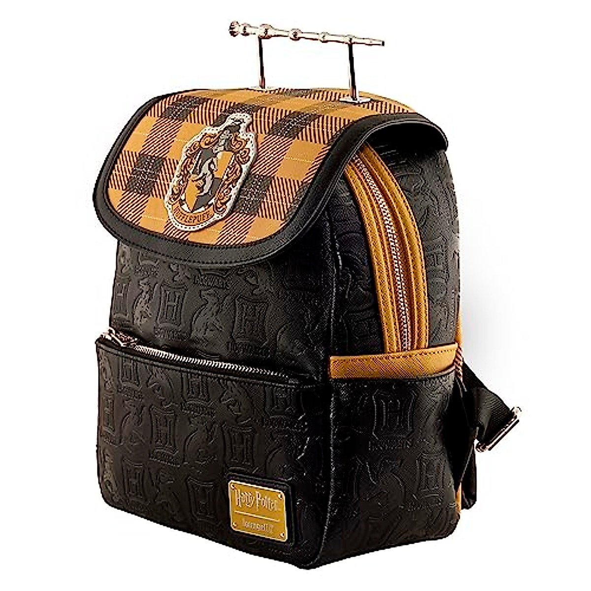 Loungefly Harry Potter 'Choose Your House' Collection: Hufflepuff House MIni-Backpack, Amazon Exclusive