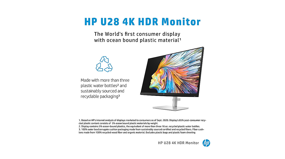 HP U28 4K HDR Monitor for Creators - 28-inch IPS