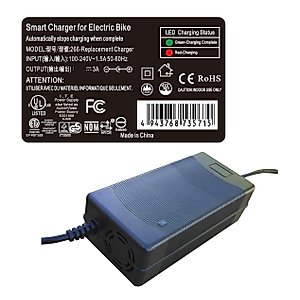 3 amp Smart Charger Compatible with ENVO D35 2020 Electric Bike - 16" 18" and 20" ebike