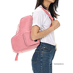 Fydelity Roller Skate Bags for Women Girls Roller Skate Backpack Roller Skate Accessories Ice Skates Kids Ice Skate Bag Rollerskate bag Ice Skating Bag Roller Skating Bag Corduroy Pink