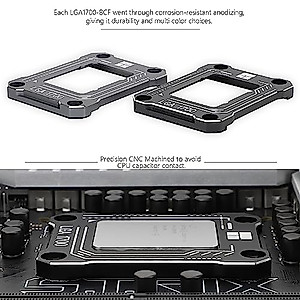 Thermalright Intel 12th/13th Generation LGA1700 Anti-Bending Buckle, Curved Pressure Plate,CPU Stress Bending Correction Fixer, Fully Fitted and Fixed Without Trace Installation (Black)