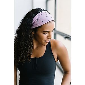 Maven Thread Darling, Workout Headbands for Women, Wide Headbands for Women, Sports Running Headband for Exercise, Gym hairband Athletic Workouts and Yoga 4" Thick Non Slip Sweatbands for Women 2Pack