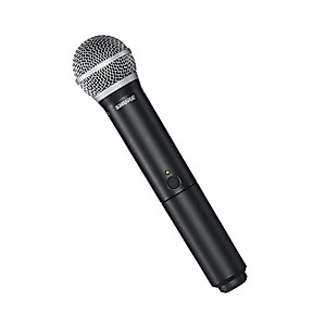 Shure BLX288/PG58 Wireless Microphone System - 14-Hour Battery Life, 300 ft Range, UHF | Includes (2) PG58 Handheld Vocal Mics, Dual Channel Receiver | J11 Band (BLX288/PG58-J11)