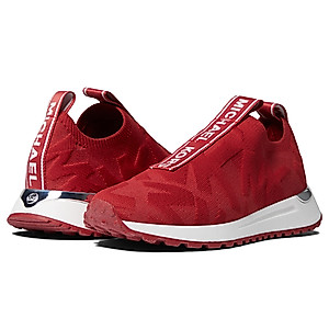 Michael Michael Kors Bodie Slip-On - Shoes for Women - Rubber Outsole - Textile Lining - Almond Toe Crimson 8.5 M