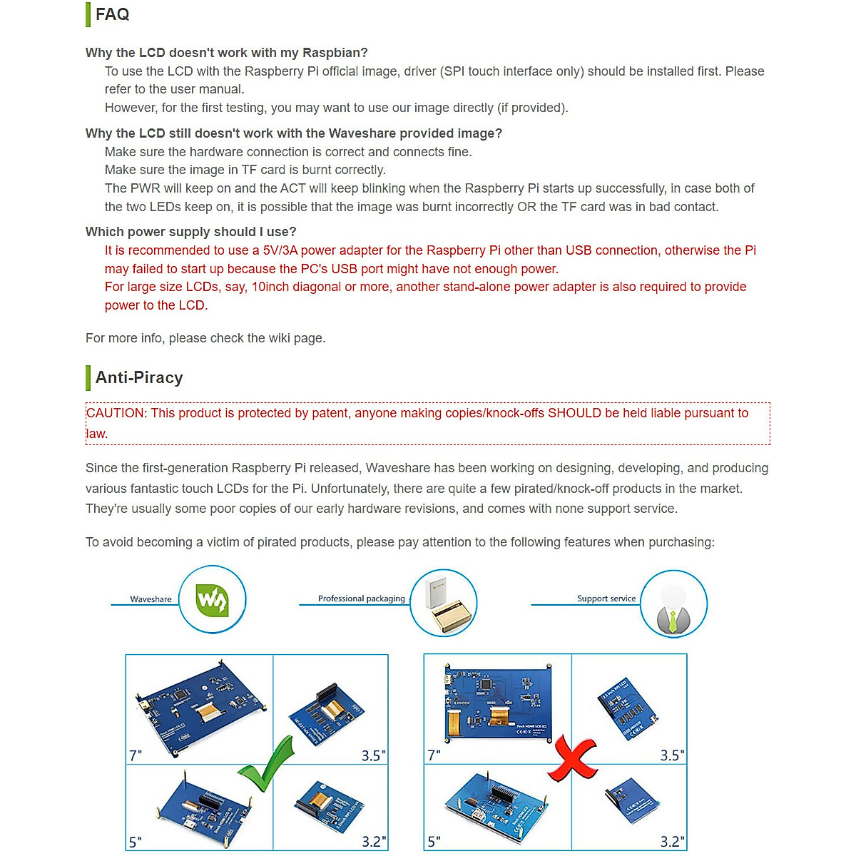 Waveshare 4inch Screen for Raspberry Pi Touch Display TFT LCD 480x320 Resolution Supports any revision of Raspberry Pi (Directly-Pluggable)