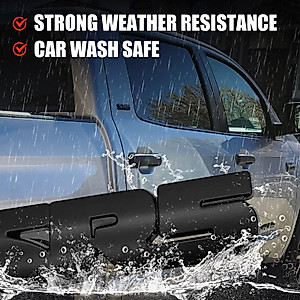 VIVFAN Universal SR5 Blackout Emblem Overlays Kit Full Coverage 3/M Adhesive Replacement for 4Run|Tun|Tac|SR5 Black Emblem Overlay Original-OEParts