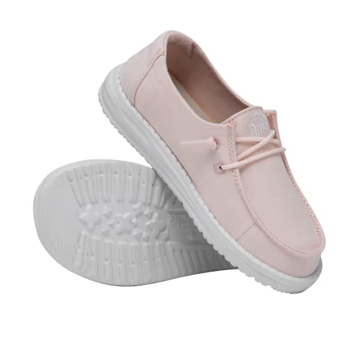 Hey Dude Wendy Slub Canvas (Little Kid/Big Kid) Pink 5 Big Kid M