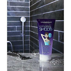 Completely Bare Completely Smooth Moisturizing No-Bump Shave Gel - All Natural, Aloe Vera, Jojoba Oil & Chamomile Prevents Irritation, Moisturize Dry Skin, Hypoallergenic, Vegan Formula 6oz, 2pck