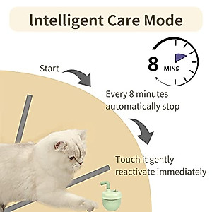 MayMaw Bubble Cat Laser Toy - Automatic Cat Toy with Tumbler Design, Interactive Cat Toy with Catnip/Treat Storage, Fast & Slow Mode for Small to Large Cats Indoor Play