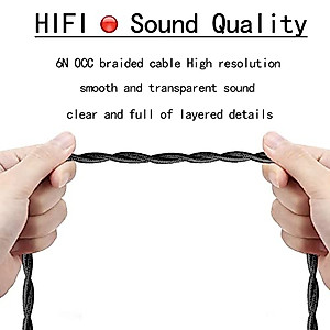 FAAEAL HE4XX Audio Replacement Cable,Compatible with Hifiman SUNDARA Ananda HE-350 HE1000 HE-400i(New Edition) HE560, 2.5mm 3.5mm 4.4mm 6.35mm 4PIN-XLR to Dual 3.5mm(4PIN-XLR)