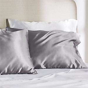 Bedsure Satin Pillowcase Standard Set of 2 and Bedsure Pillows Standard Set of 2