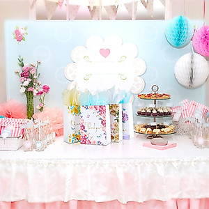 Thank You Gift Bags 24 Pack Floral Design Small Thank You Bags with Handles, 8.6" X 6.2" X 3" White Kraft Paper Bags Favor Bags Gift Bags for Small Business Wedding Bridal Shower Baby Shower