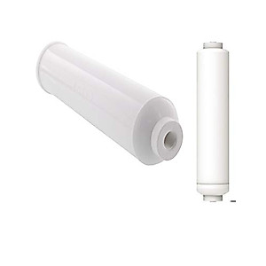CFS 10" Post Carbon Filter 1/4" Female (FPT) T33 Inline Coconut Grade Activated Carbon Pre/Post Membrane Filter for Taste and Odor Reduction