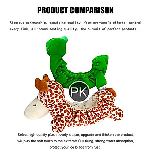 LIUHUO Ice Skate Blade Covers Animal Blade Buddies Guards for Hockey Skates, Figure Skates, and Ice Skates - Skating Soakers Cover Blades from Youth to Adult Size