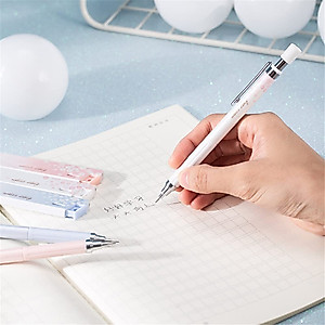 6 Pcs Mechanical Pencils, 0.5mm Kawaii Pencils Cute Pens Aesthetic with Lead Refills Cherry Blossom Kawaii Automatic Pens for School Office Writing Draft Drawing