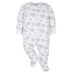 Gerber Unisex Baby 4 Pack 'N Play Footie And Toddler Sleepers, Sheep Grey, 3-6 Months US