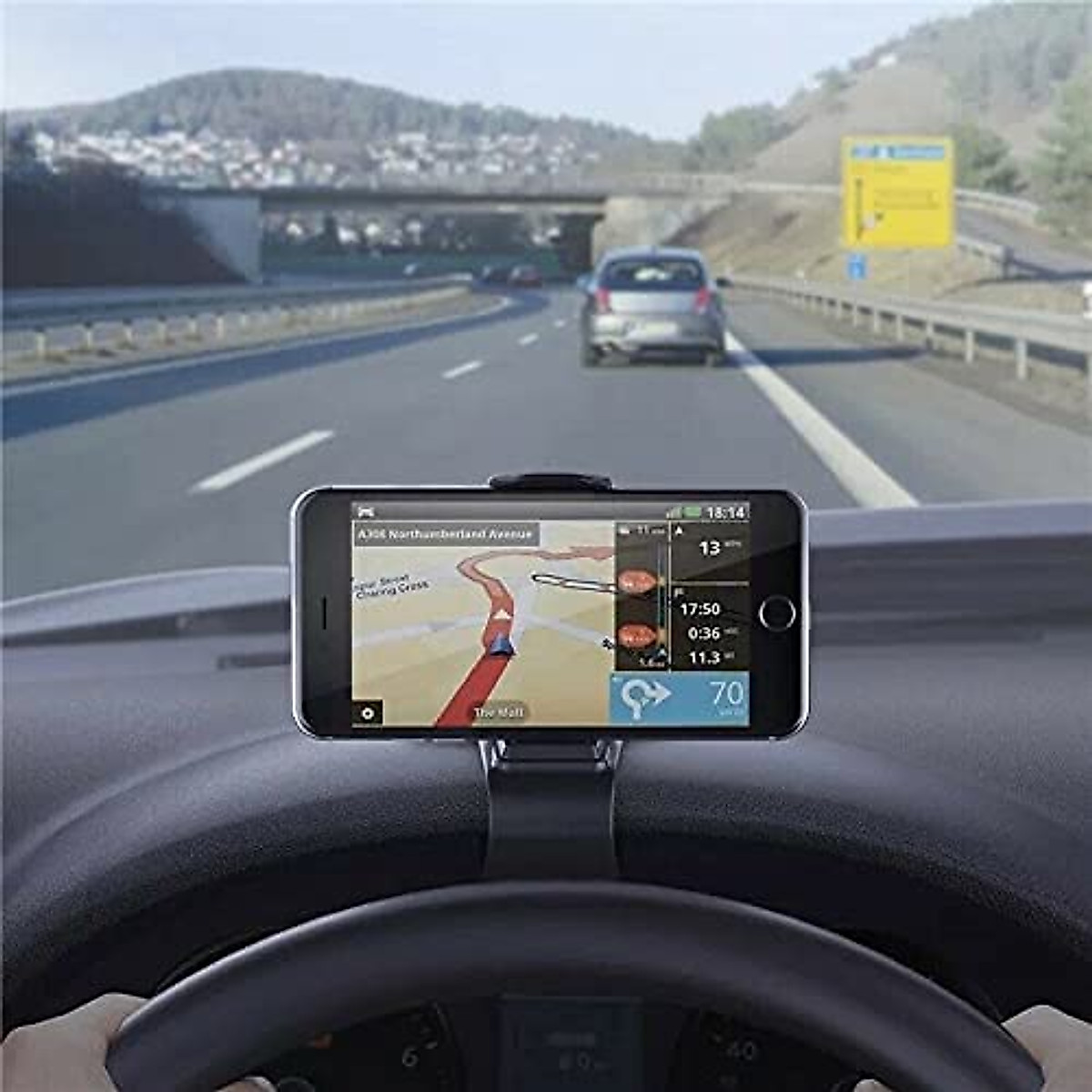 JORCEDI Universal Car Dashboard Mount Holder Stand Clamp Cradle Clip for Cell Phone GPS Non-Slip Durable Car Phone Holder Mount
