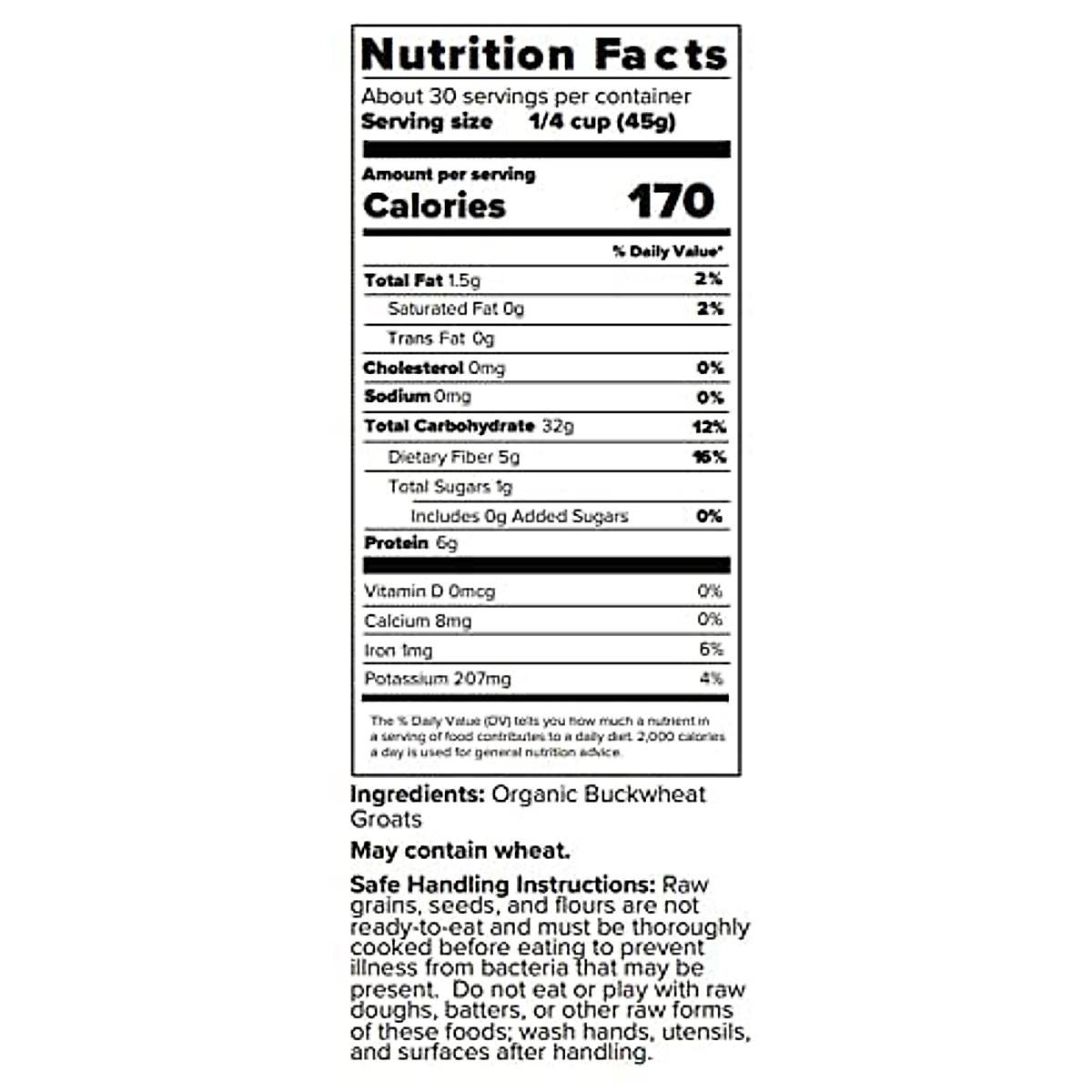 Organic Grains Organic Hulled Buckwheat Groats - 3 Lbs. (48 Oz.) - The Top Organic Buckwheat Ingredient For Your Buckwheat Food Needs! - Non GMO, Kosher, & Vegan