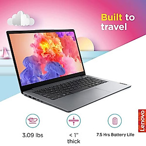 Lenovo IdeaPad 3i Business and Student Essential Laptop,14'' Full HD Display, 8GB RAM, 512GB SSD Storage, Intel 11th Gen i3 Processor (Up to 4.10 GHz), HDMI, Windows 11 in S