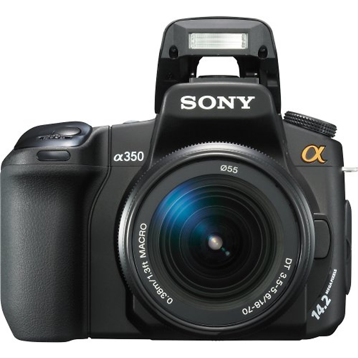 Sony Alpha DSLRA350X 14.2MP Digital SLR Camera with Super SteadyShot Image Stabilization with DT 18-70mm f/3.5-5.6 & DT 55-200mm f/4-5.6 Zoom Lenses