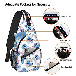 VAMIUR Cartoon Crossbody Bag, Cute Sling Bag Gym Bag, Single Shoulder Bag Large Capacity Travel Backpack Gym, Fun Daypack For Women Men