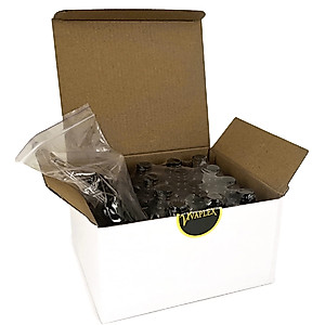 Vivaplex, 12, Black, 1 oz Glass Bottles, With Glass Eye Droppers