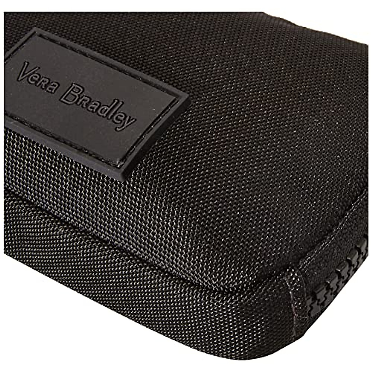 Vera Bradley Women's Recycled Lighten Up Reactive Zip-around Wristlet With RFID Protection, Black, One Size