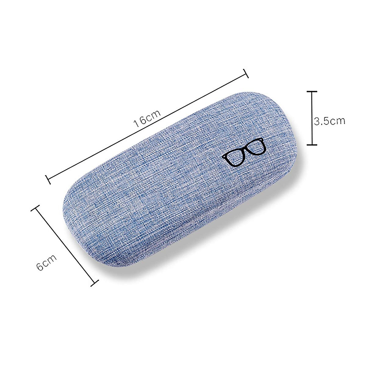 Baitaihem 4 Pack Hard Shell Eyeglasses Case Portable Hard Spectacle Case with Protector Pouch Bag