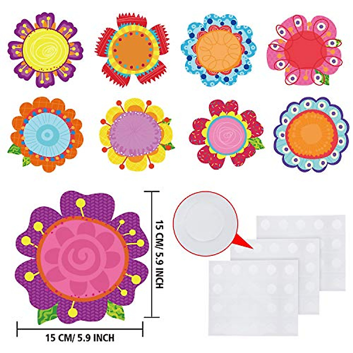 Springtime Flower Cut-Outs for Classroom & Party Decor